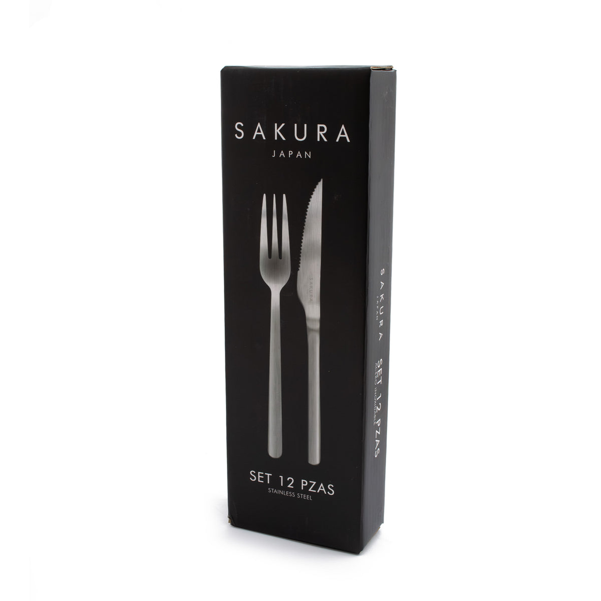 LeTotonCasa | Cubiertos Sakura Tenedor Y Cuchillo Para Asado X12 Piezas