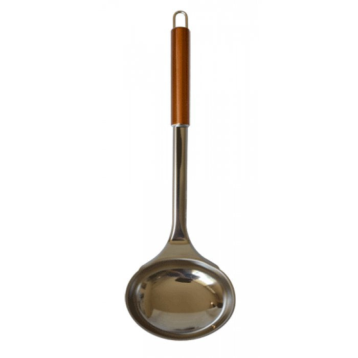 LeTotonCasa | Cucharon Grande Gourmet Plus Acero Inox Mango de Cobre
