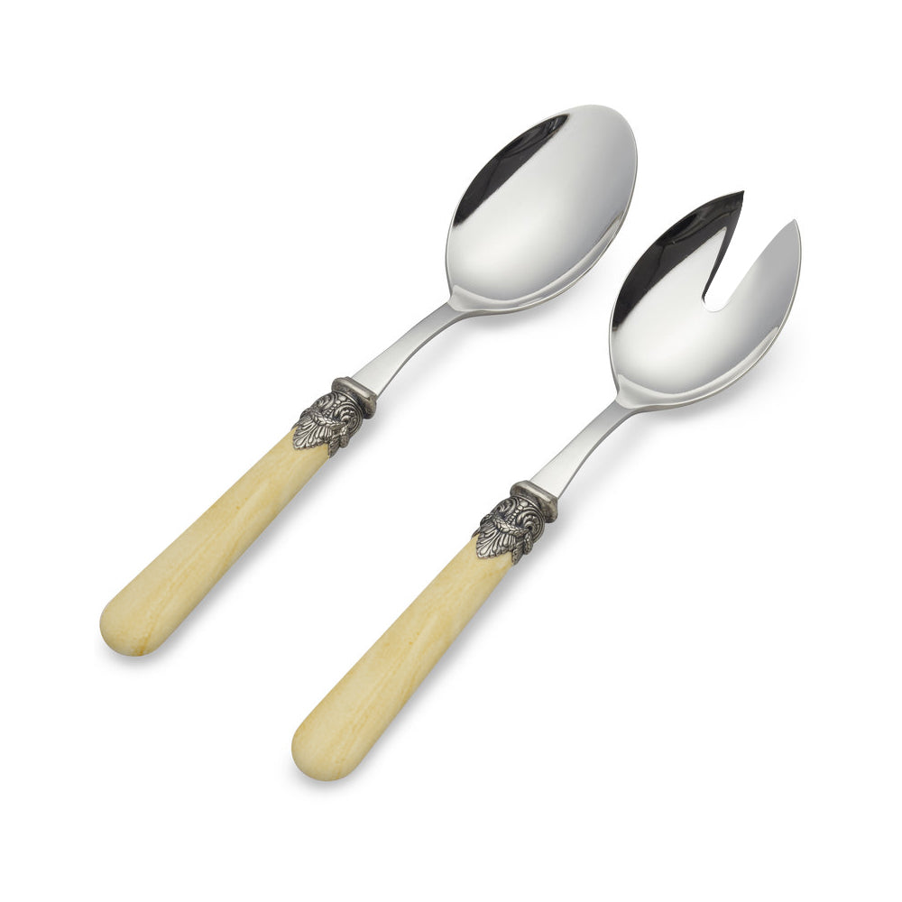 LeTotonCasa | Cubiertos Sakura Para Ensalada Bacci Firenze Beige